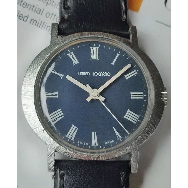 Jual Vintage Urban Locarno Roman dial Swiss Made Circa 1960s not seiko ...