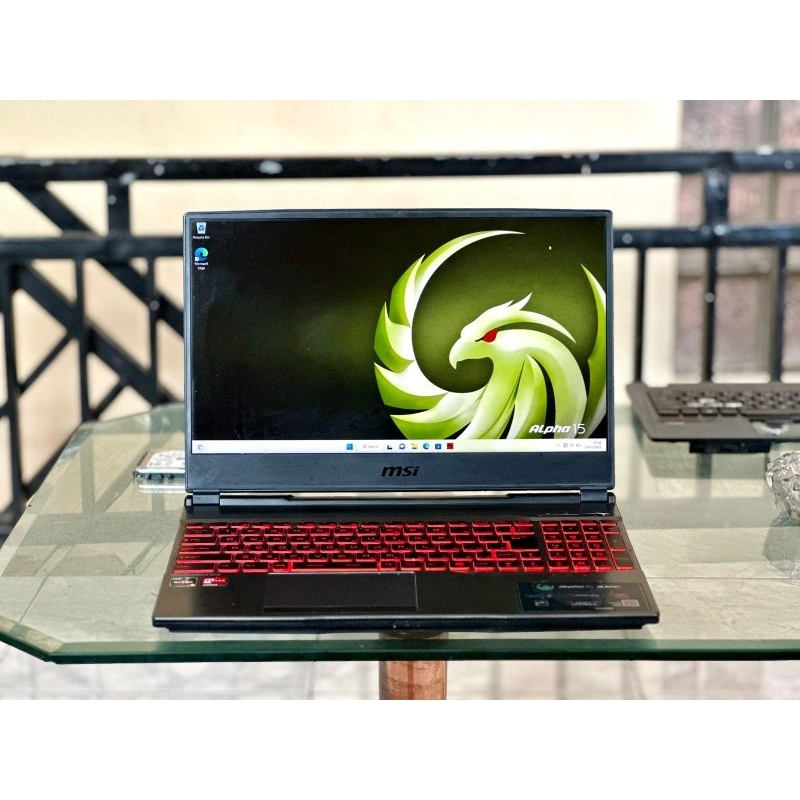 Jual laptop Gaming MSI alpha 15 A3DC reyzen 5 3550H RX 5300m | Shopee ...