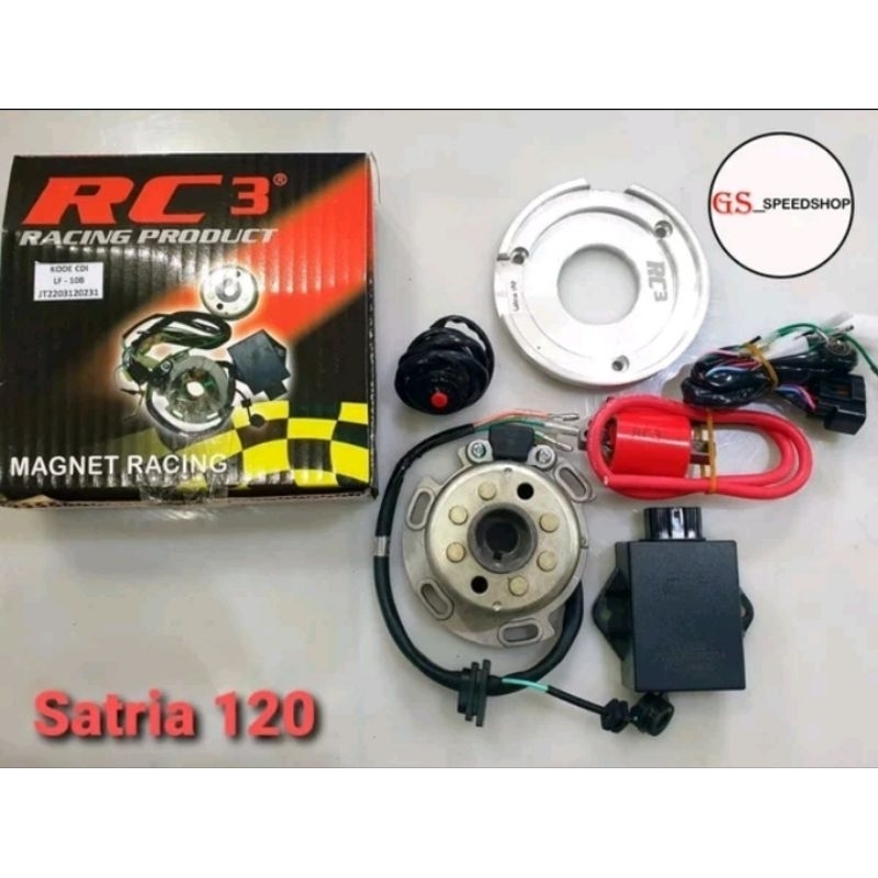 Jual Magnet Pengapian Racing YZ RC3 Suzuki Satria 120 dua tak Berikut Koil CDI dan Plenes ...
