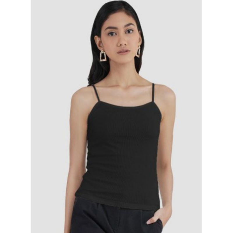 Jual tangtop / singlet / tangtop hitam spandex / singlet tali kecil ...