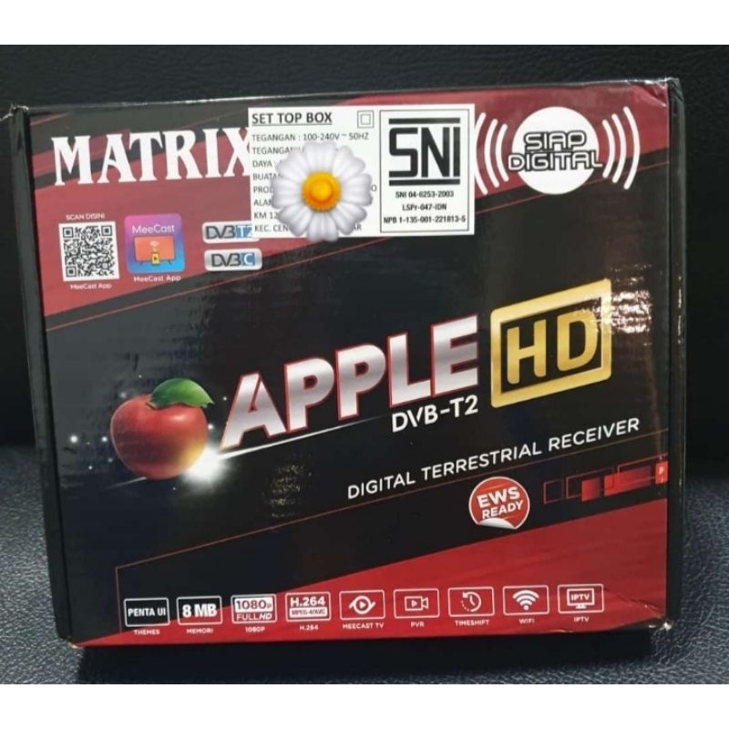 Jual SET TOP BOX MATRIX APPEL MERAH | Shopee Indonesia
