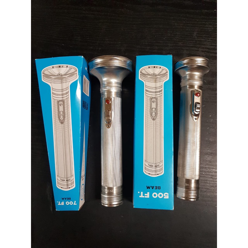 Jual Senter Tiger Head 500 FT / 700 FT / Senter Jadul / Senter Kaleng ...