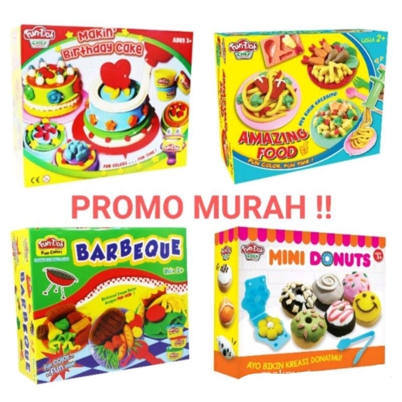 Jual GOLDEN TOYS FUNDOH AMAZING FOOD / FUNDOH BARBEQUE/ FUNDOH ICE ...