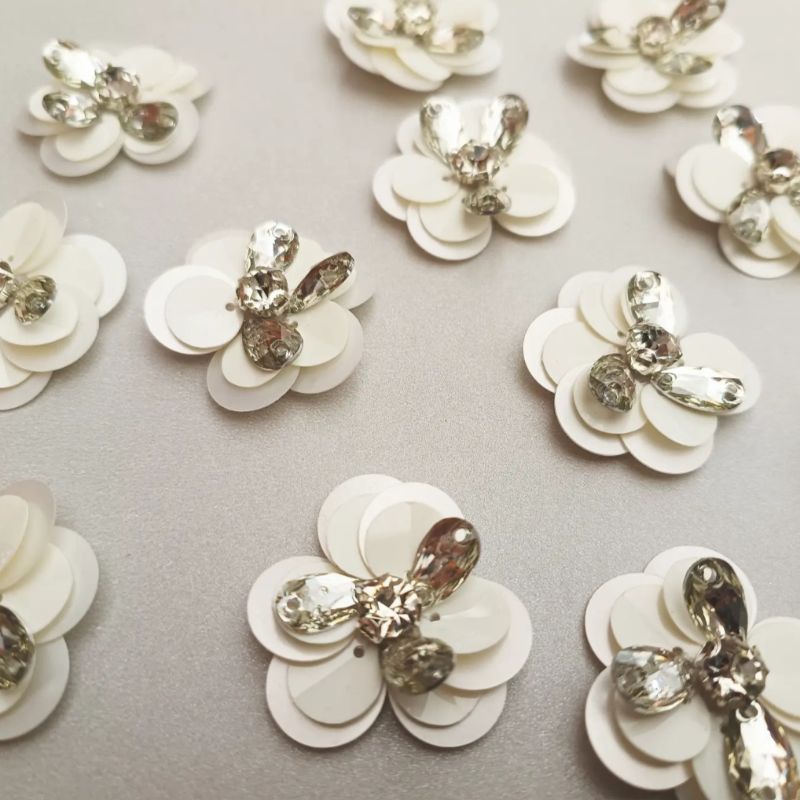 Jual PAYET RANGKAI BUNGA 3D WAHITE DIAMOND151 | Shopee Indonesia