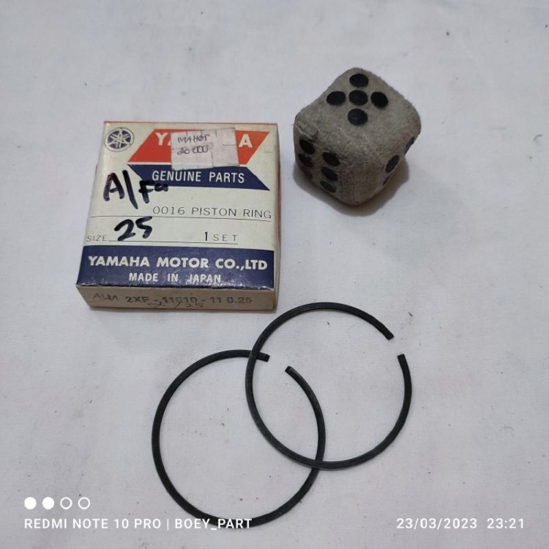Jual Ring seher piston Yamaha Alfa champ sigma OS oversize over size 25 original yamaha Japan ...