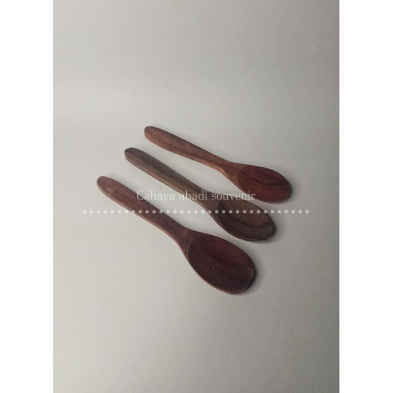 Jual Sendok Kayu Mini Sonokeling sendok kopi teh madu | Shopee Indonesia