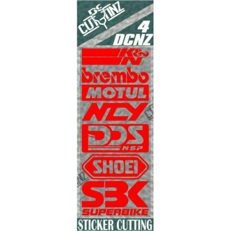 Jual DCNZ4 set Sticker Sponsor Road race Superbike Racing Trail Motogp ...