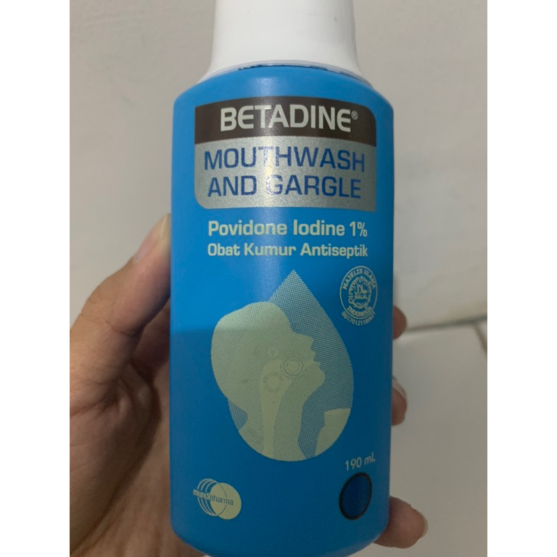 Jual Betadine Obat Kumur Mouthwash and Gargle 190 ml | Shopee Indonesia
