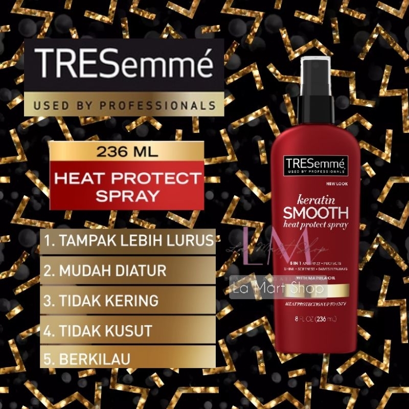 Jual Tresemme Heat Protection Spray 236ML Tresemme Keratin Smooth Heat ...
