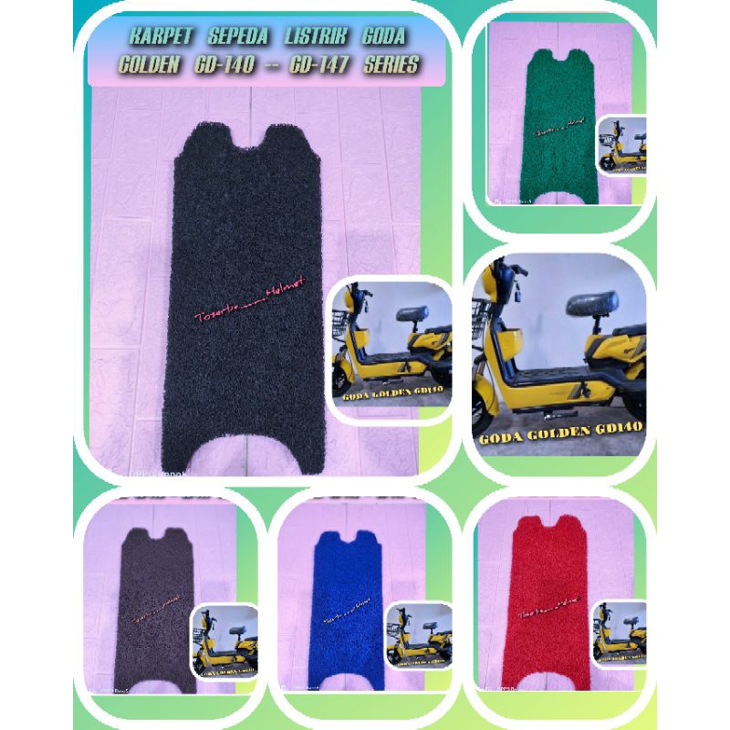 Jual Karpet Sepeda Motor Listrik Goda Golden Series GD-140 141 142 143 ...