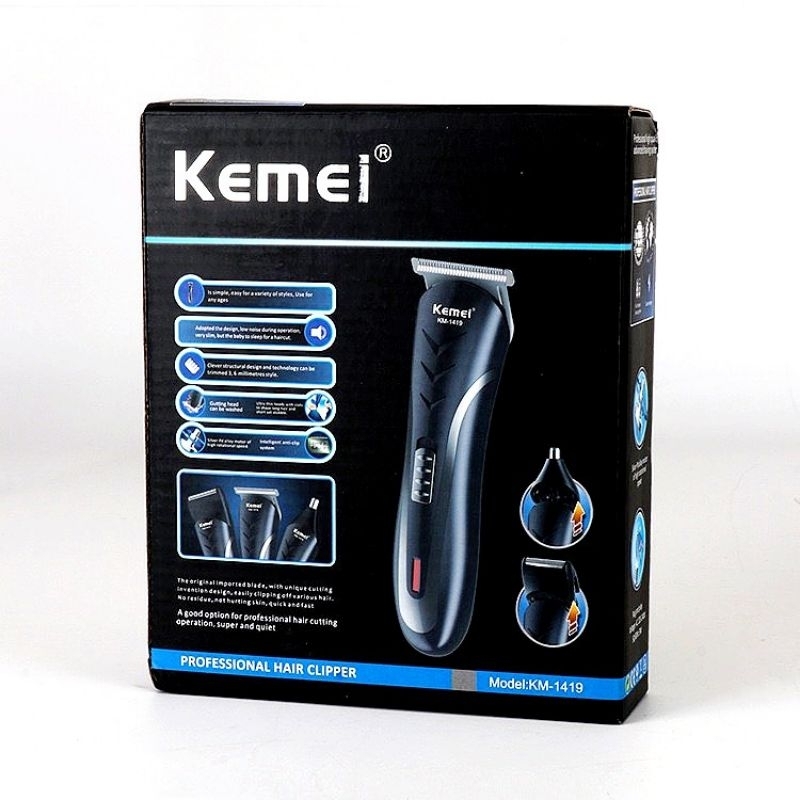 Jual MESIN CUKUR RAMBUT KEMEI CLIPPER 3IN1 ALAT CUKUR CHARGER | Shopee ...