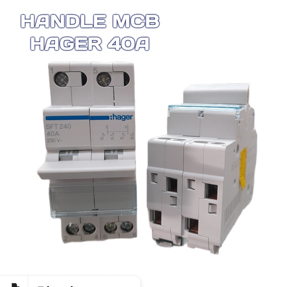 Jual HANDLE MCB/CHANGE OVER SWITCH HAGER 2PHASE 40A | Shopee Indonesia
