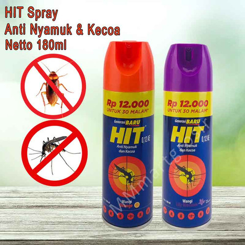 Jual HIT SPRAY AEROSOL OBAT NYAMUK KECOA 180 ML | Shopee Indonesia
