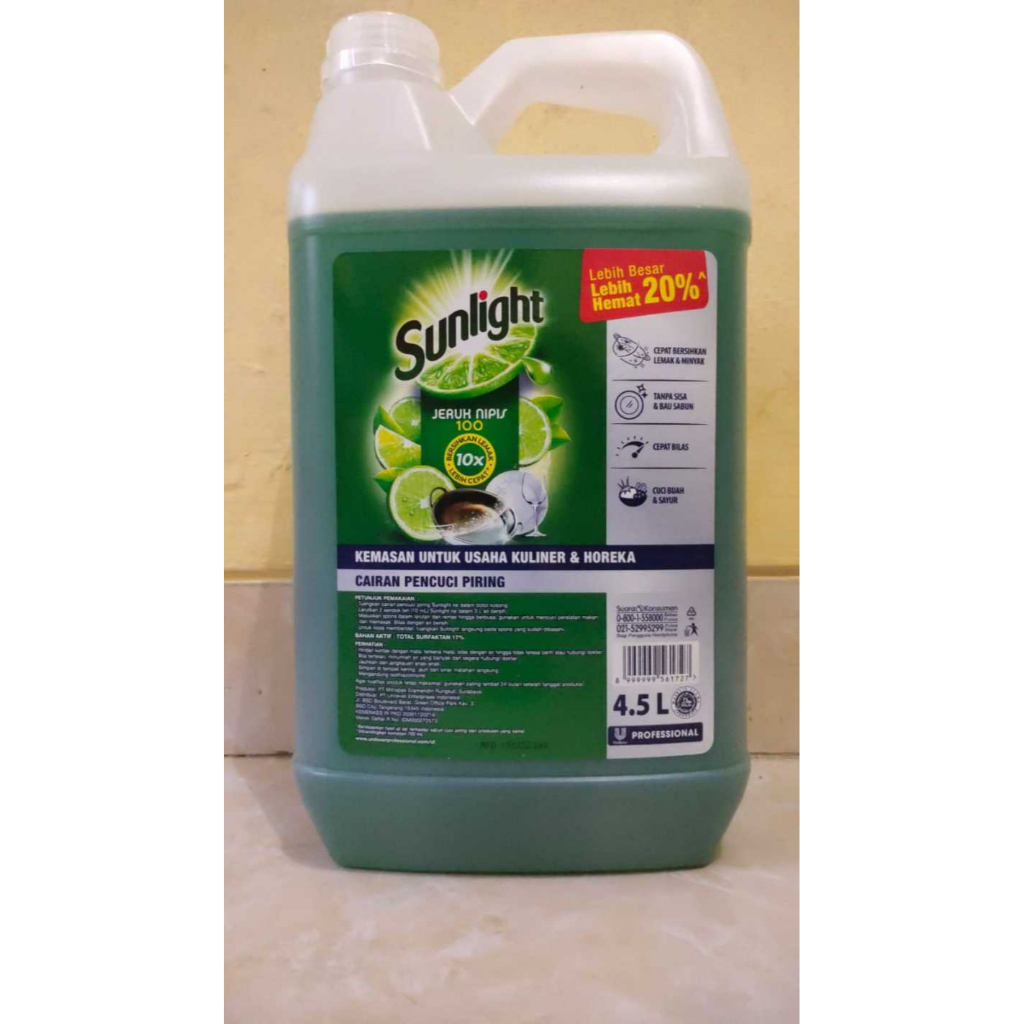 Jual SUNLIGHT SUN LIGHT SABUN CUCI PIRING DISH WASHING JERUK NIPIS 4500 ...
