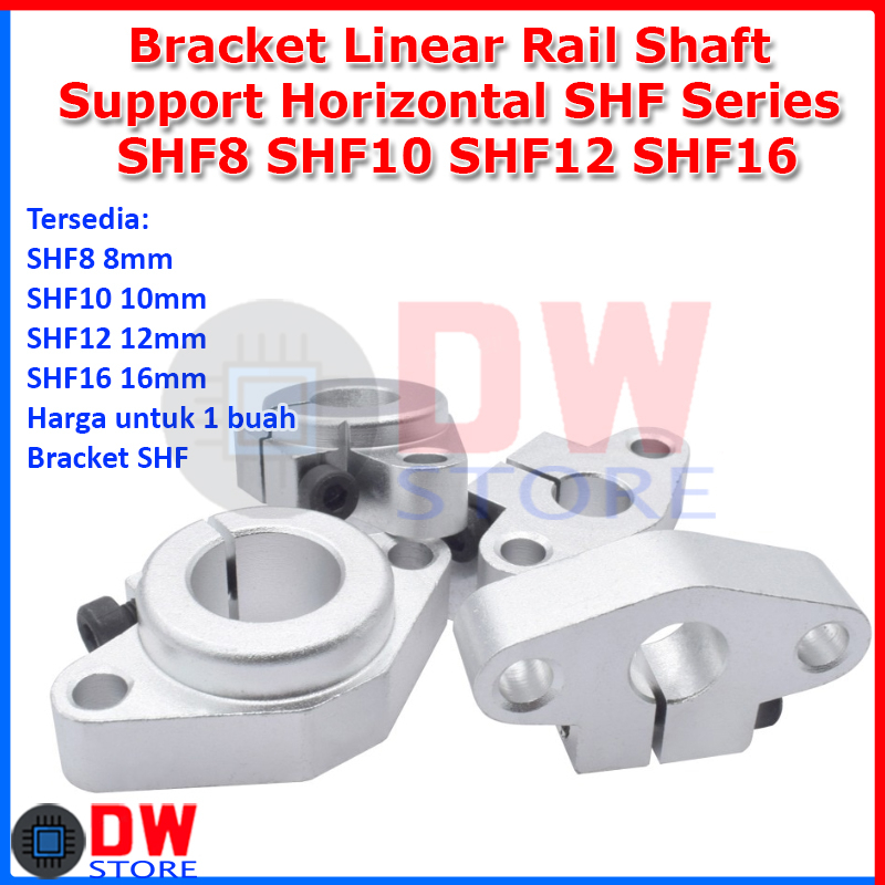 Jual Bracket Liniear Rail Support Horizontal SHF SHF8 SHF10 SHF12 SHF16 ...