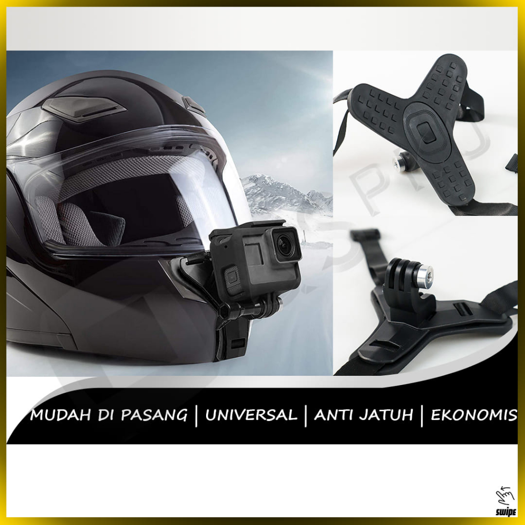 Jual Mounting Helm Universal Mount Dudukan Penahan Holder Camera Kamera ...