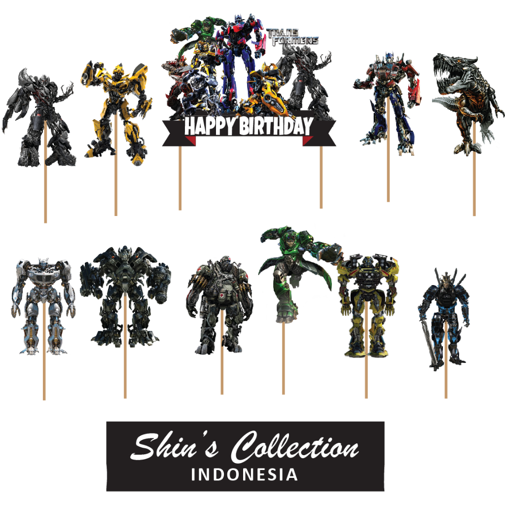 Jual Cake topper transformer Transformers The Movie set | Shopee Indonesia