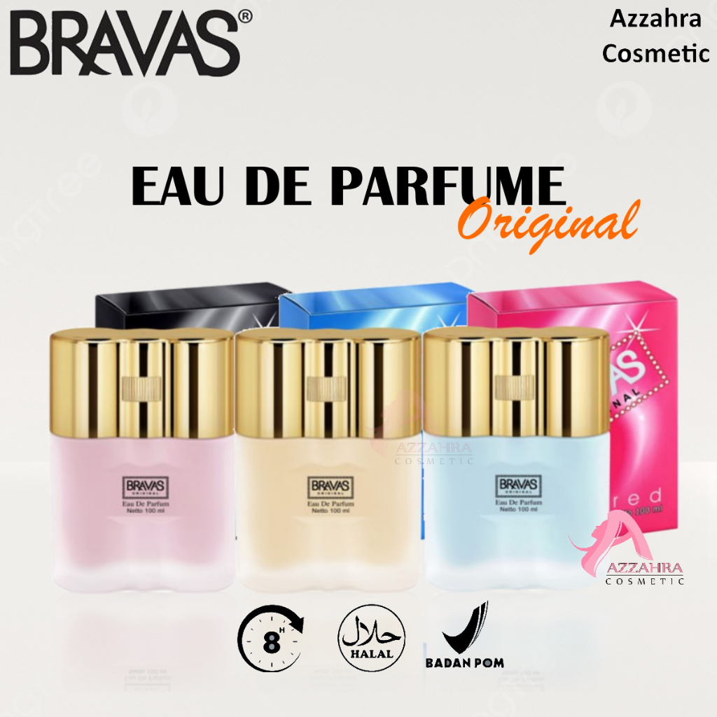 Jual BRAVAS Eau De Parfum ORIGINAL 100ml / Parfum Pria Wanita / HALAL ...