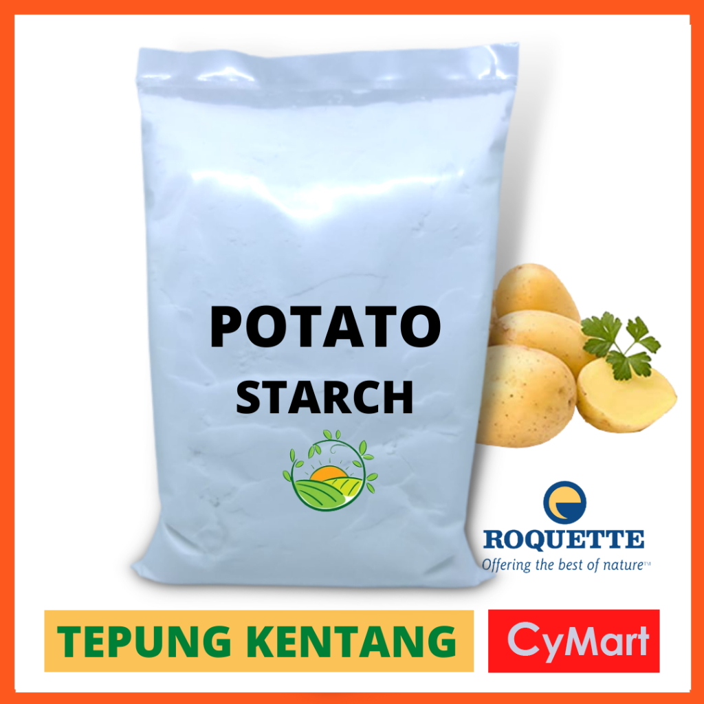 Jual Tepung Kentang Potato Starch Putih (Pati Kentang) @ 500 Gram ...