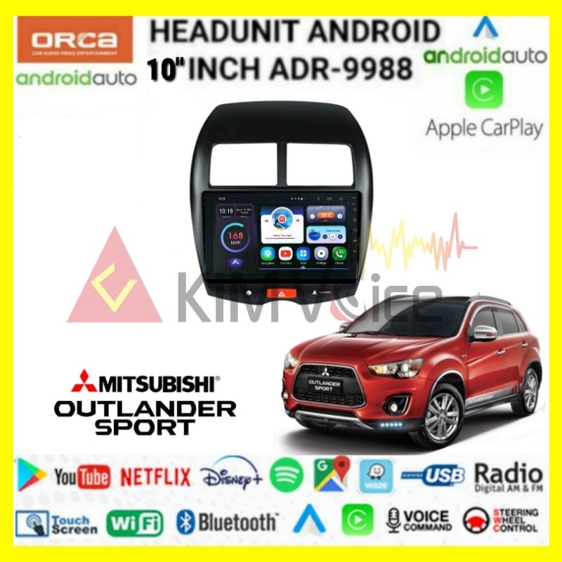 Jual Head unit Android Orca 10 inch OEM Outlander Sport 2012-2018 ...