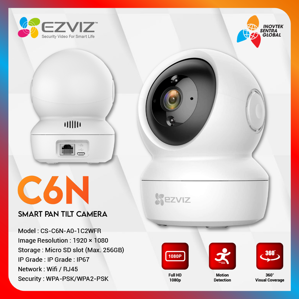 Jual EZVIZ C6N / H6C PRO 2MP 4MP Home Dome Smart Wireless IP Camera ...