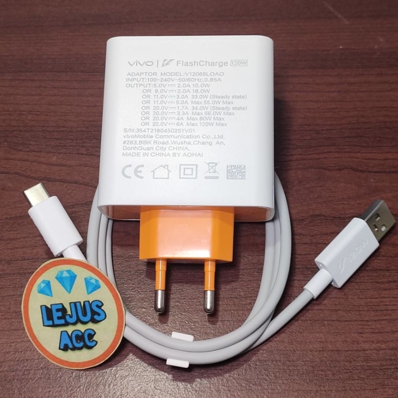 Jual Charger 120W Vivo iQoo 11 5G - V27 - V27e Type C Flash Charging ...
