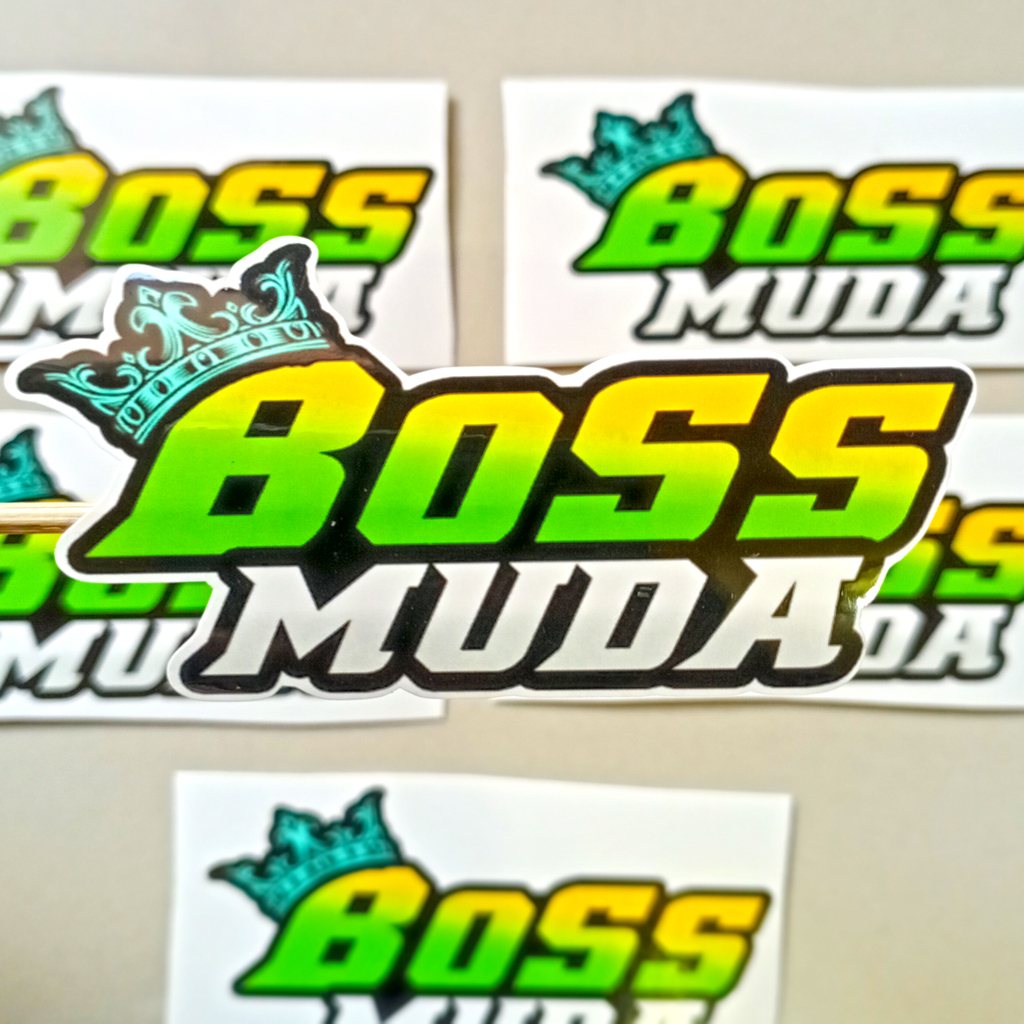 Jual Stiker Boss Muda Cuting | Shopee Indonesia