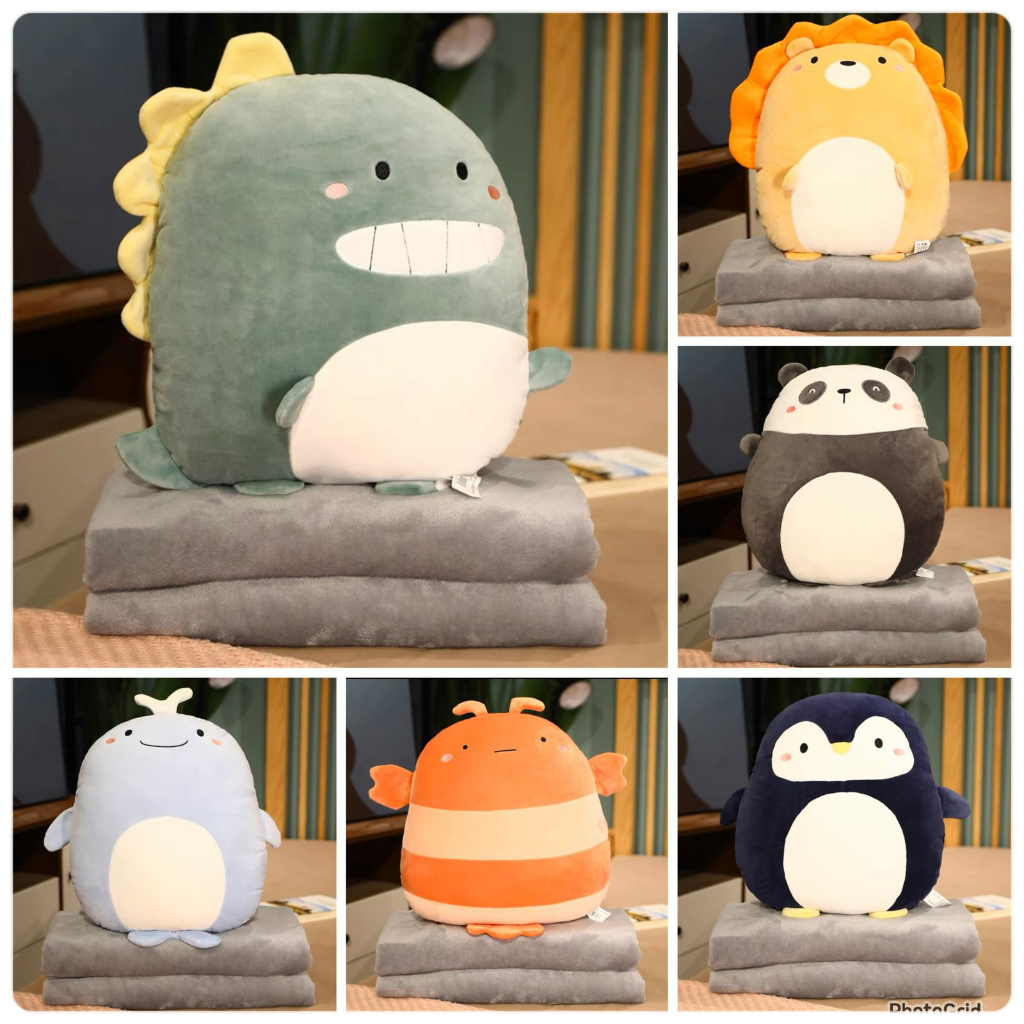 Jual EV B49 Boneka Bantal Selimut Bahan Plush , Balmut Penguin , Crab ...