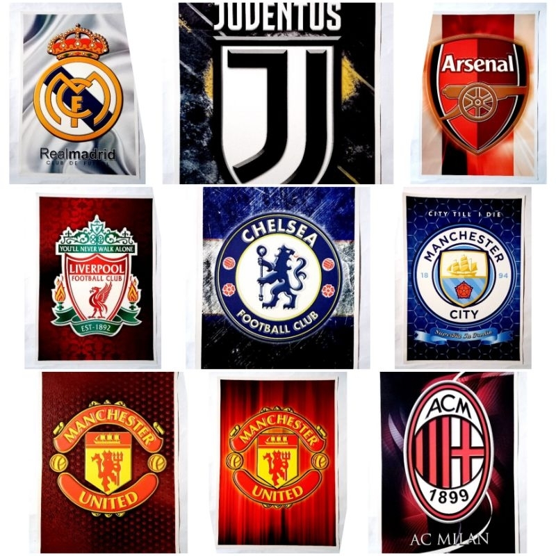 Jual Poster Logo/Club Bola Ukuran 50cm x 70cm | Shopee Indonesia