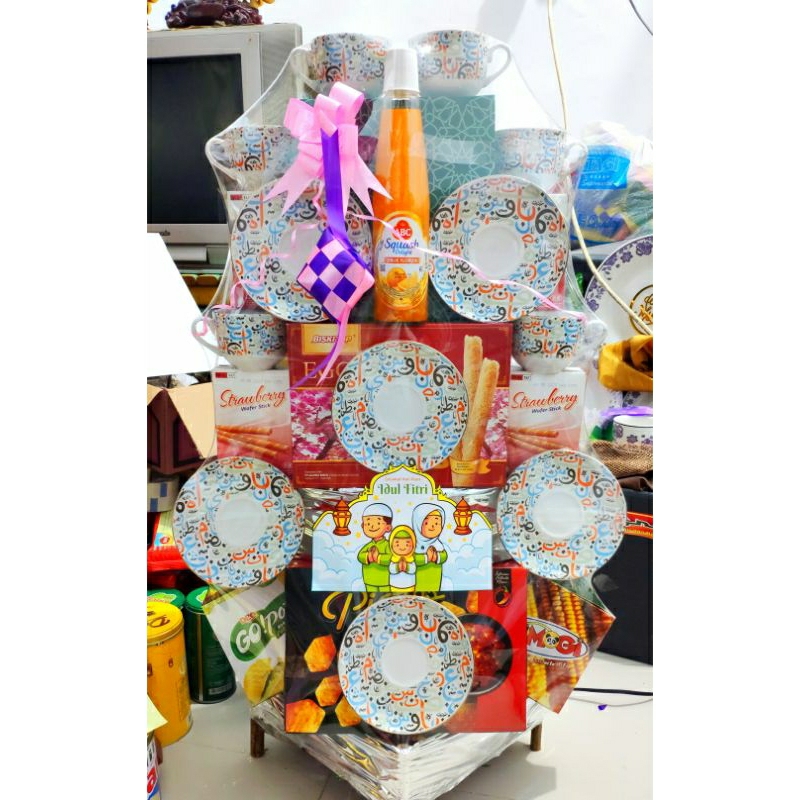 Jual Parcel Snack mix tea set lebaran idul Fitri | Shopee Indonesia