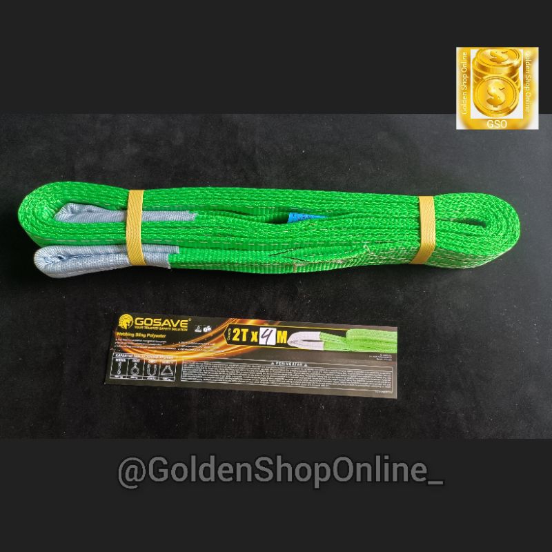 Jual Gosave Webbing Sling Belt 2Ton - Tali Angkat 2 ton Safety Factory ...