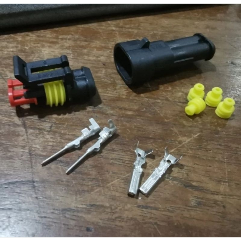 Jual Konektor Sambungan Kabel Listrik 2 3 Pin Tahan Air Waterproof ...