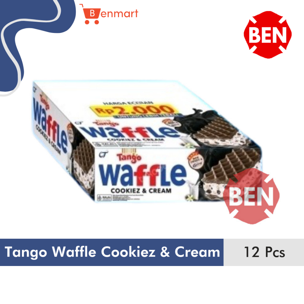 Jual Tango Waffle COOKIEZ & CREAM 1 Box 12 Pcs Cookies Wafle Susu ...