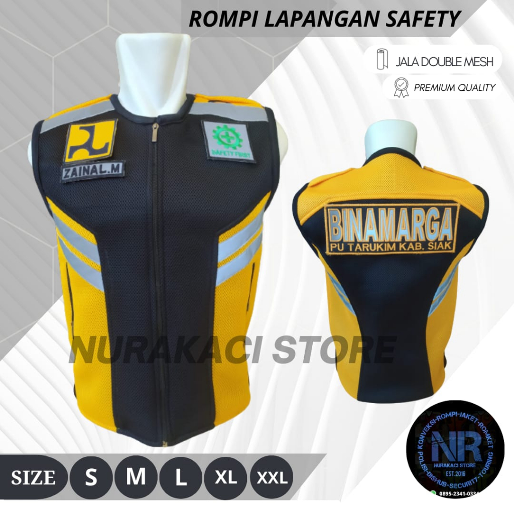 Jual rompi dinas pu kementerian pupr | rompi binamarga perumahan sda ...