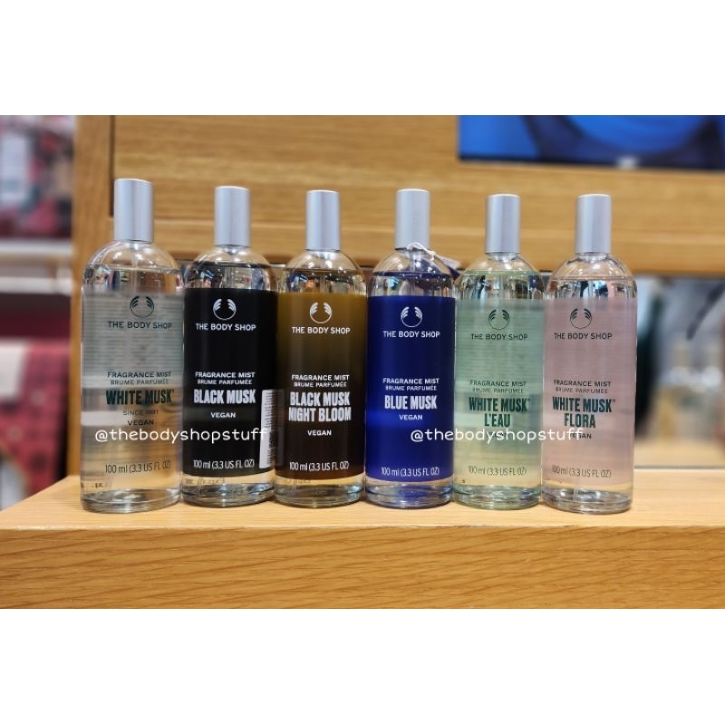 Jual The Body Shop Musk Body Mist Black Musk White Musk Night Bloom Vegan Body Mist 100ml ...