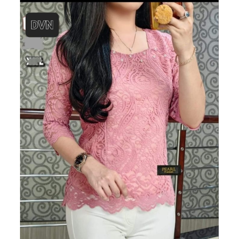 Jual BLUS BROKAT MUTIARA CANTIK | Shopee Indonesia
