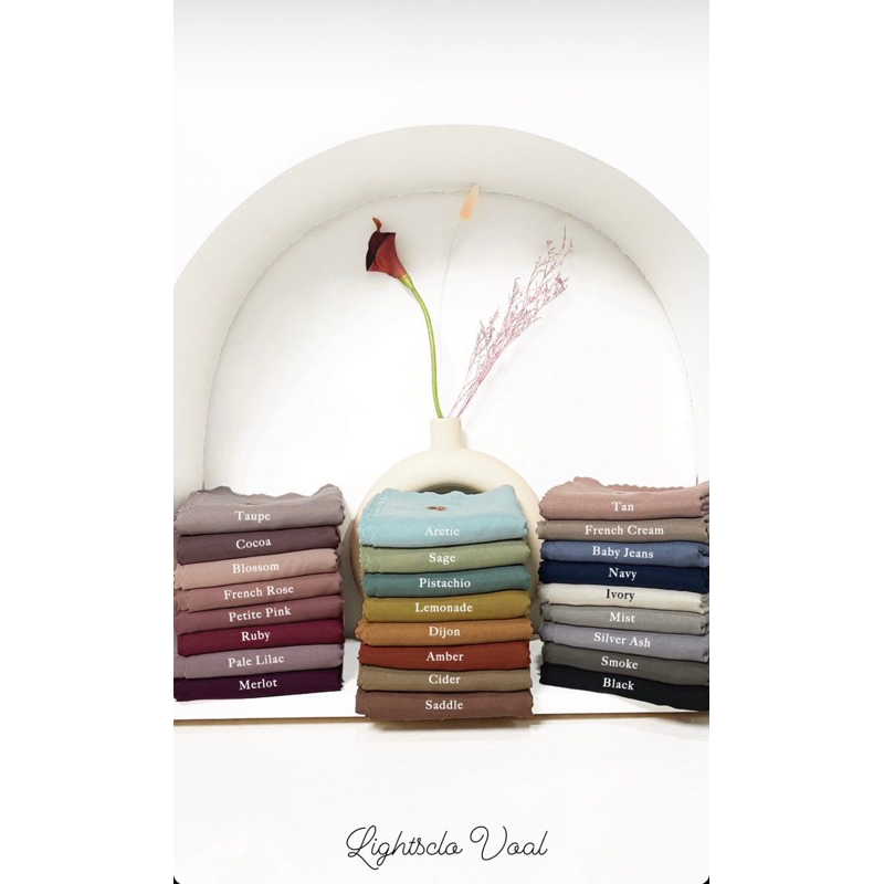 Jual Lightsclo Voal Hijab by Lights Clo - All colors | Shopee Indonesia