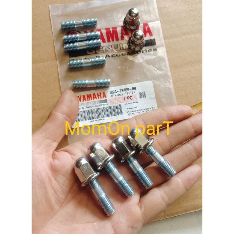 Jual Sepasang Baut tanam knalpot + mur topi RX king rxs Rxk spesial ...