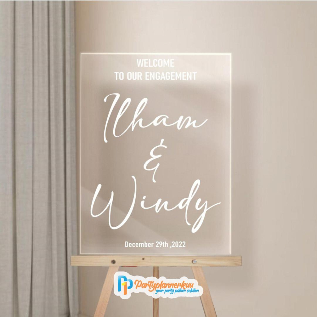 Jual Welcome Sign Wedding/Engagement Papan Nama Pernikahan Dekorasi ...