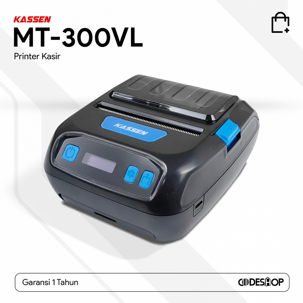 Jual Printer Bluetooth Portable Kassen MT-300VL Cetak Kertas Label 80mm ...