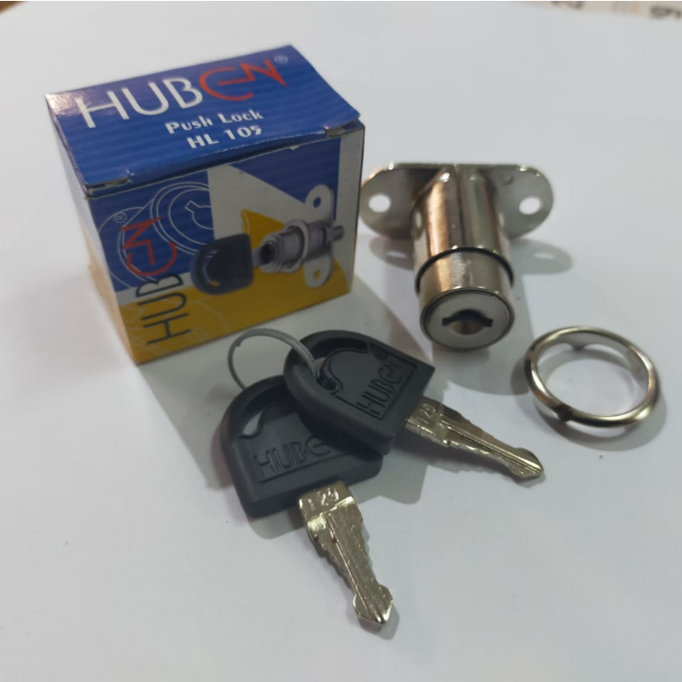 Jual Kunci Laci Push Lock HL-105 Kunci Tekan Loker Lemari HUBEN ...
