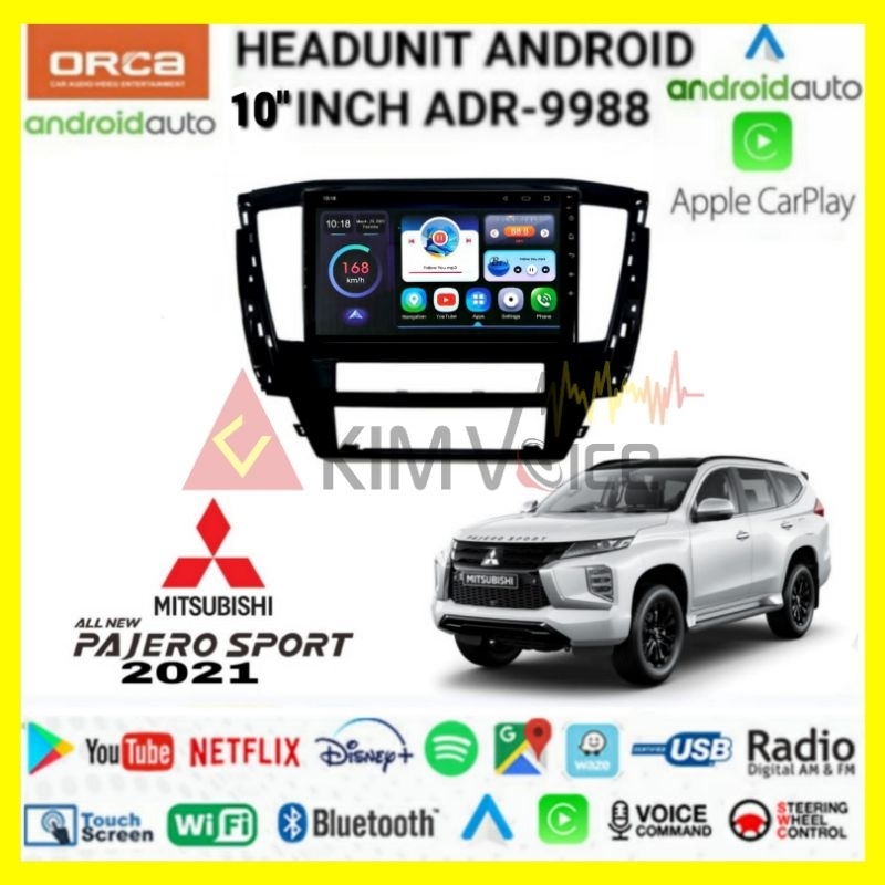 Jual Head Unit Android orca 10 inch OEM Pajero 2021 up Soket pnp ...