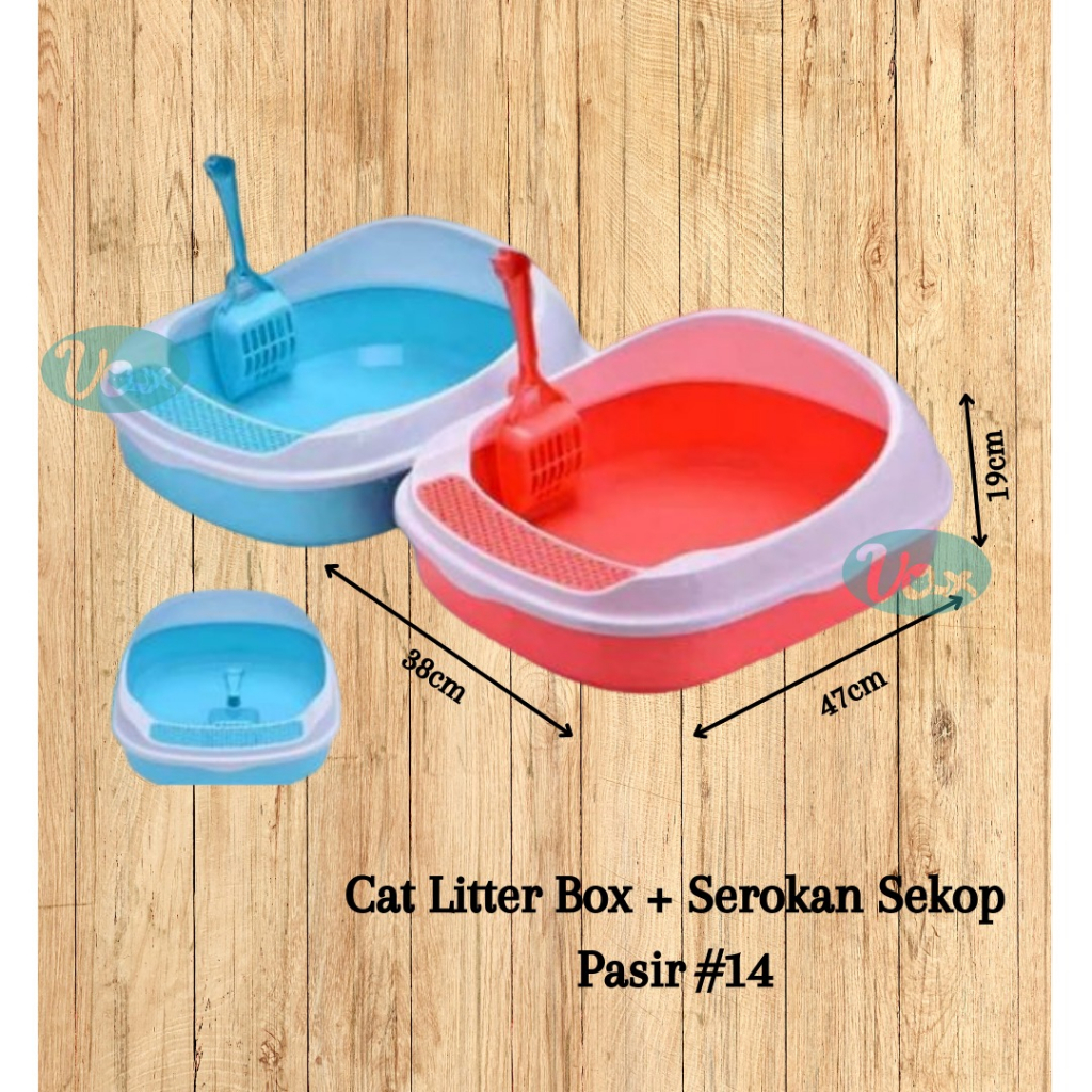 Jual Paket Bak Pasir Cat Litter Box + Serokan Sekop Pasir #14 ( Gojek ...
