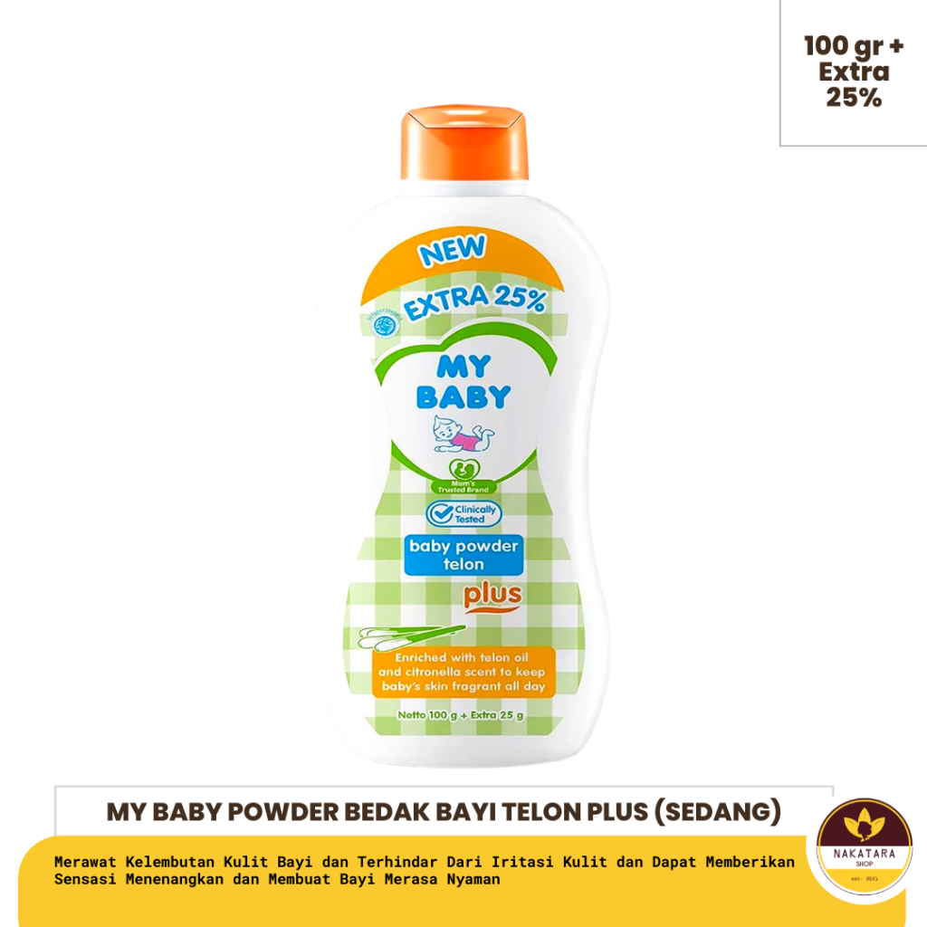 Jual My Baby Powder Extra Fill (Bedak Bayi MYBABY) Ukuran 100g + Extra ...