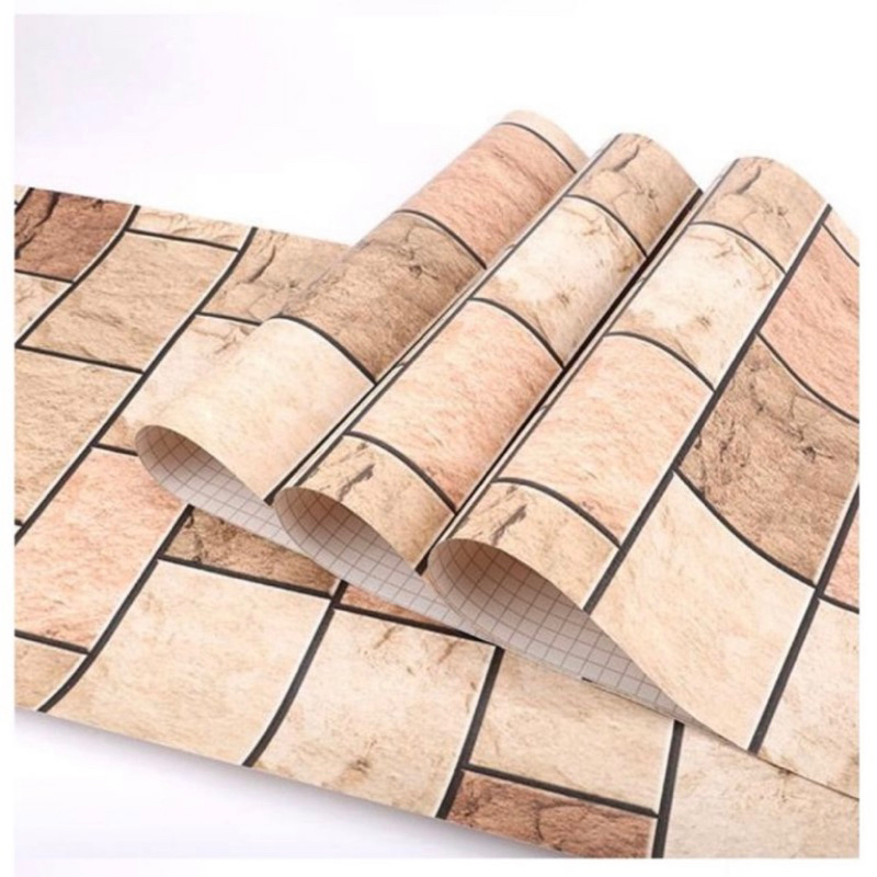 Jual WALLPAPER DINDING BATA/WALLSTIKER DINDING BATA | Shopee Indonesia