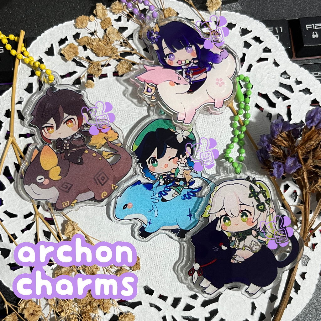 Jual Acrylic Charm / keychain Archon Genshin Impact | Shopee Indonesia