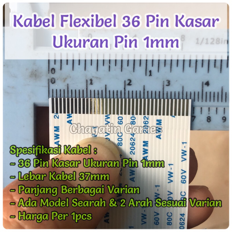 Jual Kabel Flexibel 36 Pin Kasar Model & Panjang Varian Ukuran Pin 1mm ...