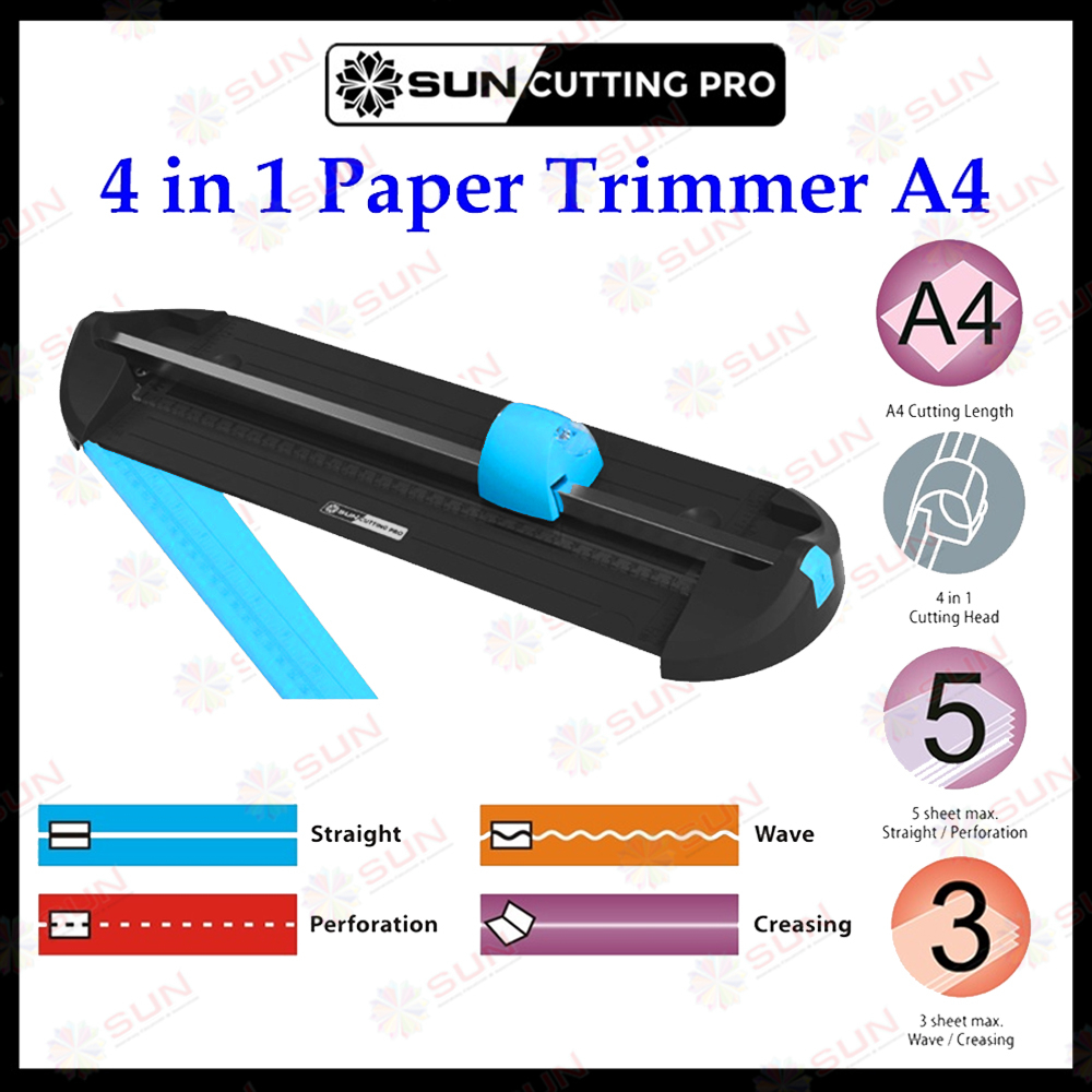 Jual Alat Potong Kertas 4 In 1 A4 A3 Vertikal 30 Cm Sun Cutting Pro