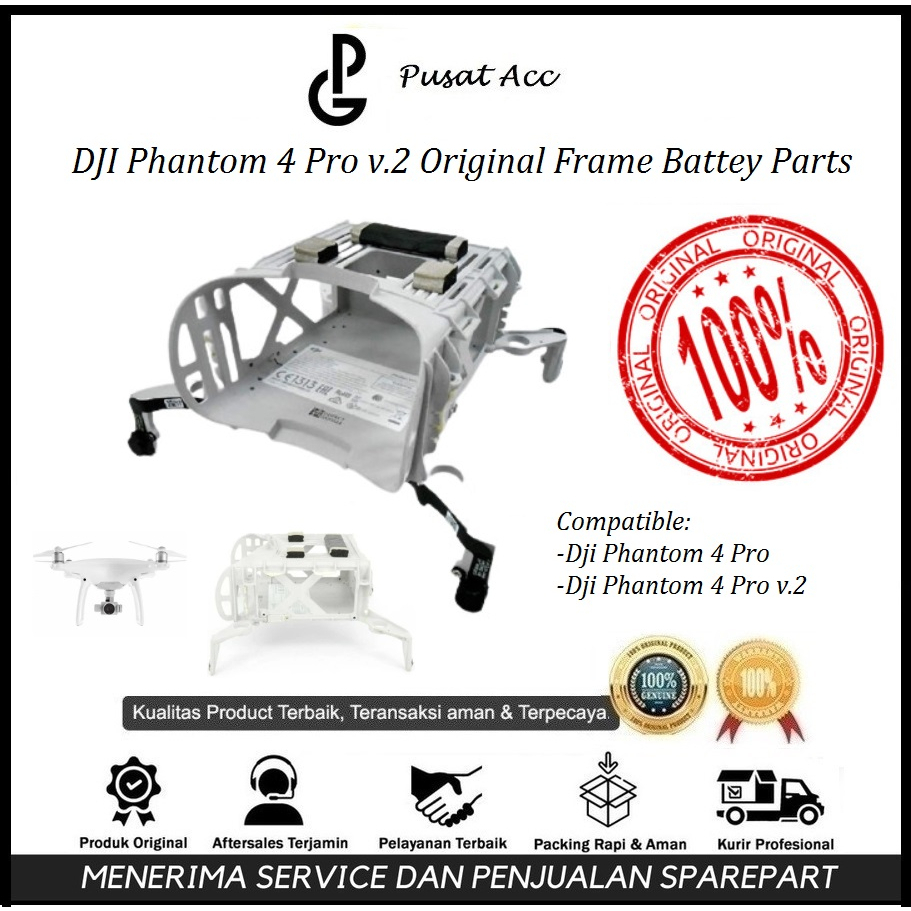 Jual DJI Phantom 4 Pro V.2 Frame Component Original for Phantom 4 Pro ...