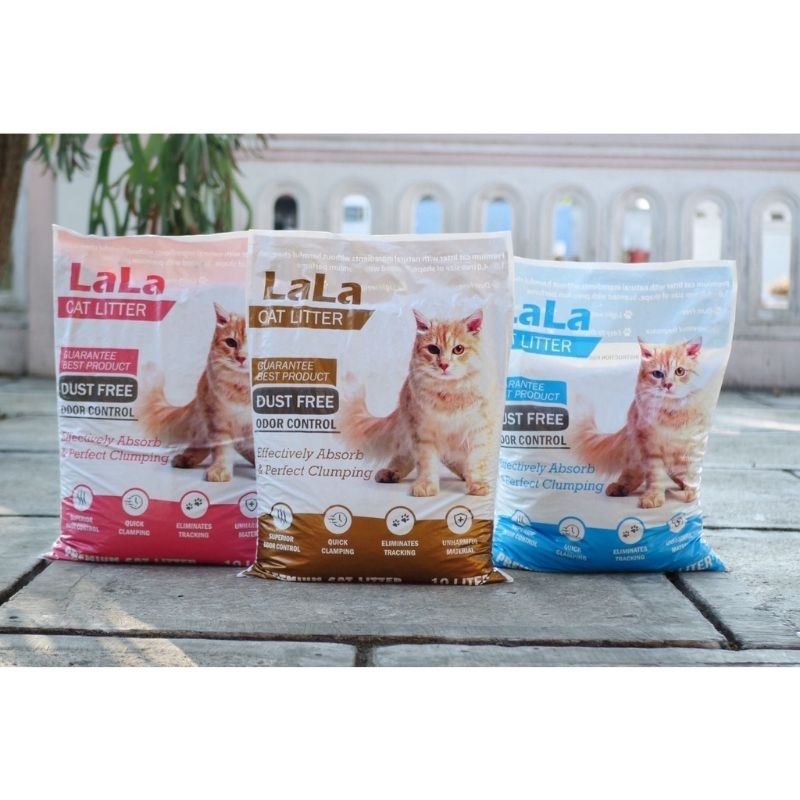 Jual Lala cat litter 5.5l pasir kucing gumpal wangi | Shopee Indonesia